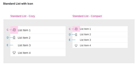 List With Icons Issue 1681 SAP Fundamental Styles GitHub