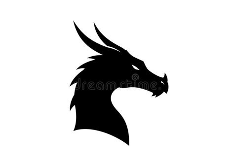 Silhouette De Dragon Simple Cute Silhouette Illustration Of A Dragon