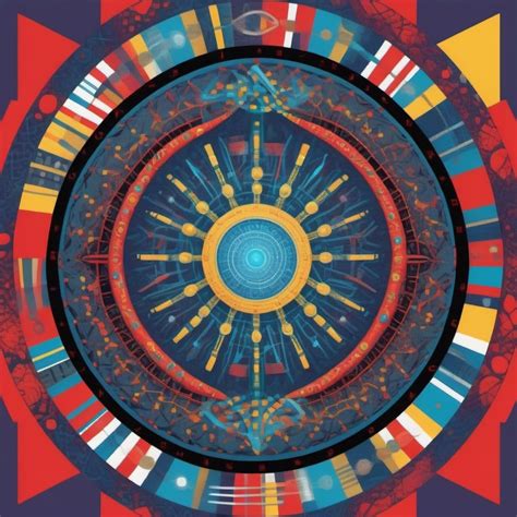 Dna Strand Meets Circuitry A Vibrant Science Flag Stable Diffusion