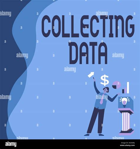 Conceptual Caption Collecting Data Business Showcase Gathering And Measuring Information On