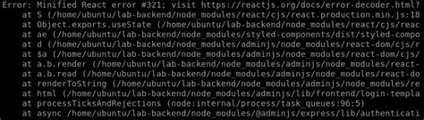 react error · issue 1313 · softwarebrothers adminjs · github
