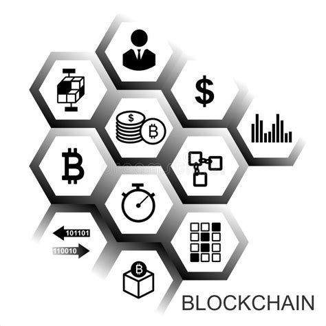 Vector Illustration Of Blockchain Concept Stock Vector Illustration Of Layout Chart 137722571