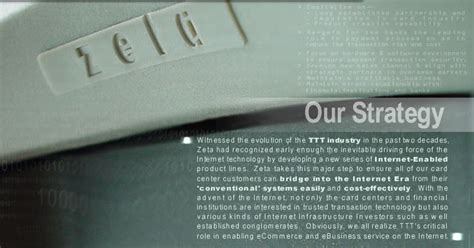 Zeta Technologies Co Ltd Our Strategy