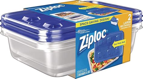 Ziploc Large Rectangle 9 Cup Containers With Lids 2 Count Amazon Ca Home