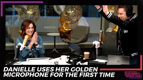 Danielle Uses Her Golden Microphone For The First Time Elvis Duran Exclusive YouTube