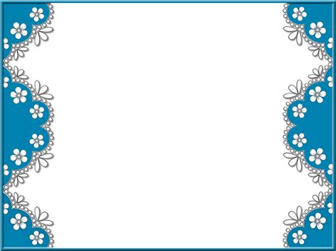 Floral Border Design For Journal Cards And Stationery