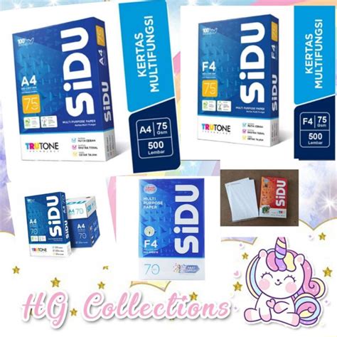 Jual Kertas Hvs Sidu A4f4 Shopee Indonesia