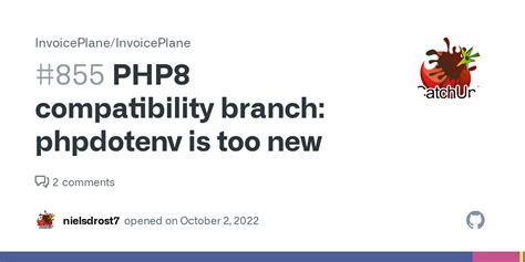 php8 compatibility branch phpdotenv is too new · issue 855