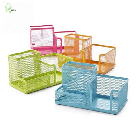 Yi Hong Multifunction Metal Desktop Storage Box Organizer Drawer Pen