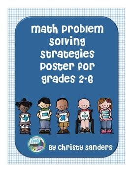 Math Problem Solving Strategies Reference Poster For Grades TpT