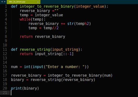 rogram that takes in a positive integer as input and outputs a string