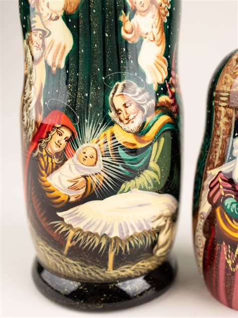Nesting Dolls Nativity Scene Firebirdworkshop