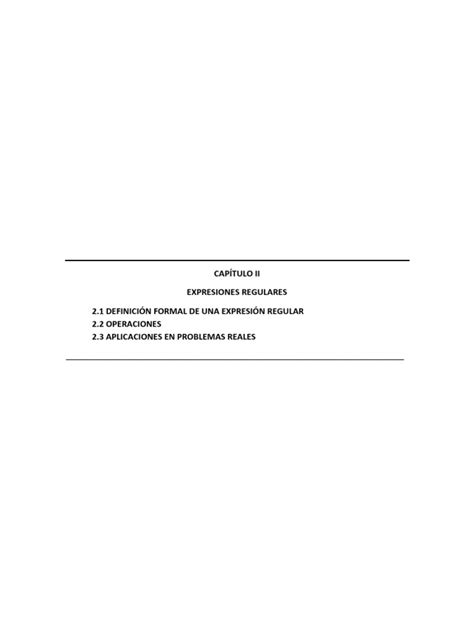 capÍtulo ii expresiones regulares pdf expresión regular archivo