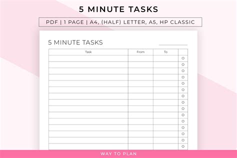 5 minute tasks to help you get more things done every day waytoplan