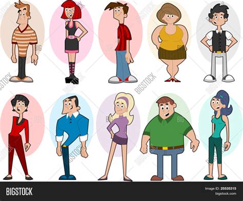 Vector Y Foto Grupo De Dibujos Prueba Gratis Bigstock