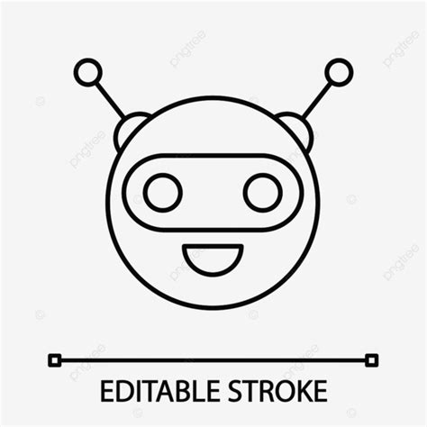 Chatbot Vector Hd Images Chatbot Linear Icon Editable Stroke Flat