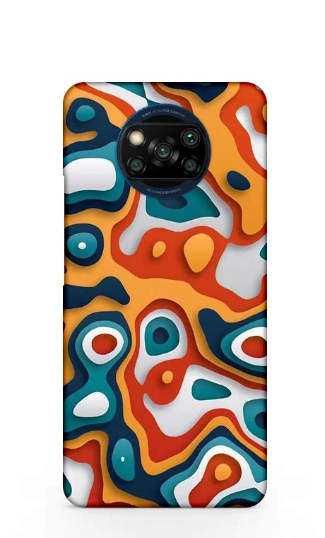 Abstract Clay Surface Poco X3 Mobile Cover GOCOVERS