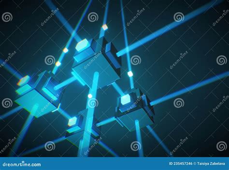 Decentralized Blockchain Network In D Bottom View Stock Illustration Illustration Of Crypto