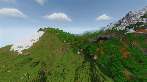 Scenic Minecraft Seed For You All To Enjoy Shaders And Texture Pack Is
