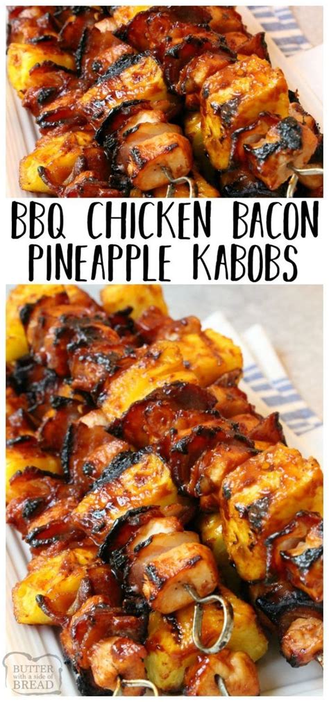Bbq Chicken Bacon Pineapple Kabobs