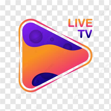 라이브 Tv 재생 비디오 미디어 온라인 스트리밍 앱 로고 벡터 라이브 온라인 Tv 플레이 Png 일러스트 및 벡터 에