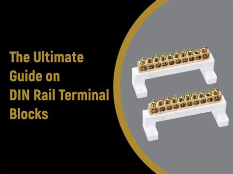 din rail terminal blocks teron metal components