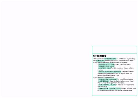 Ocr Alevel Biology Cell Division Diversity And Differentiation