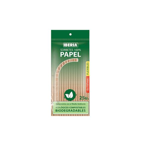 Sorbetes Flexibles 100 Papel 25u Iberia Bio Vea