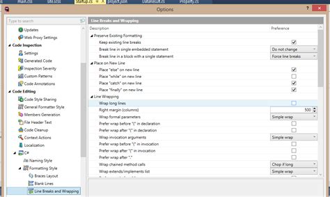 Where Is The Setting To Show The Line Wrap In Visual Studio ReSharper