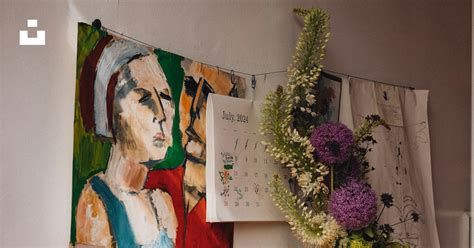 꽃으로 가득 찬 꽃병이 놓인 나무 테이블 사진 Unsplash의 무료 실내 이미지