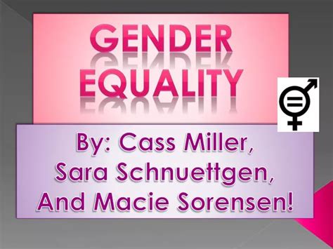Ppt Gender Equality Powerpoint Presentation Free Download Id2665341