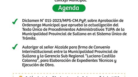 Invitación A Sesión Ordinaria De Concejo Municipal Noticias