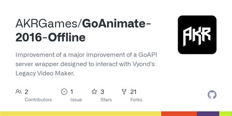 GitHub AKRGames GoAnimate Offline Improvement Of A Major Improvement Of A GoAPI Server