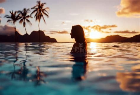 Sunset Idyllic Destination Dream Paradise Tahiti Perfect Bora Infinity