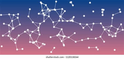 Vector Illustration Abstract Plexus Structure Forming Stock Vector