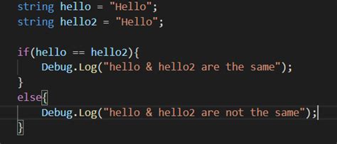 unity comparing strings doesn t seem to work in this case stack