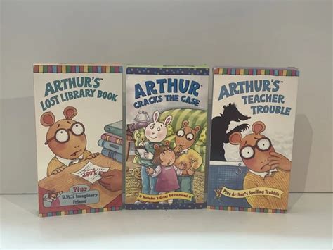 Arthur Arthurs Storybook Vhs Tape Lot Of 3 Bundle Cartoon Rare 9 87