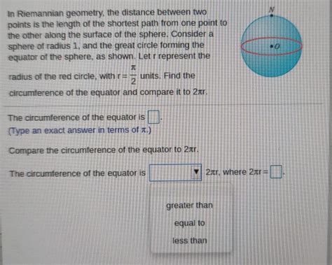 Solved In Riemannian Geometry The Distance Between Two