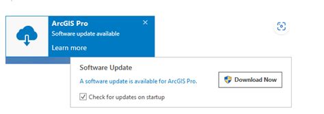 Solved Arcgis Pro In Application Software Updates To Use Esri
