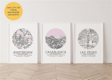 Impresión De Mapas Personalizada Mapa De Ciudad Personalizado