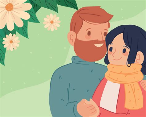 Cute Couple Character 10825894 Vector Art At Vecteezy
