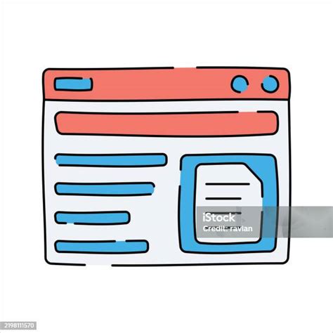 기사 웹 페이지 온라인 기사 또는 블로그를 나타내는 텍스트 블록이 있는 웹 페이지 레이아웃입니다 0명에 대한 스톡 벡터 아트 및 기타 이미지 Istock