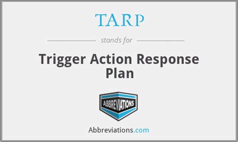 what is the abbreviation for trigger action response plan