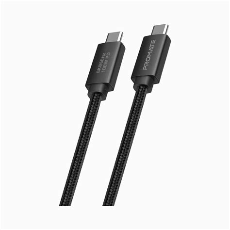 Promate 40gbps Superspeed Usb Cable C To C 8k Endtoend Mu