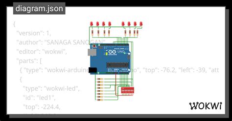 Assignment 4 LED With DIP Switch Wokwi ESP32 STM32 Arduino Simulator