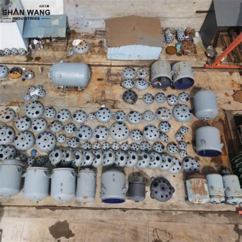 Shanking 3000L 5000L Horizontal Glass Lined Storage Tank Reactor For