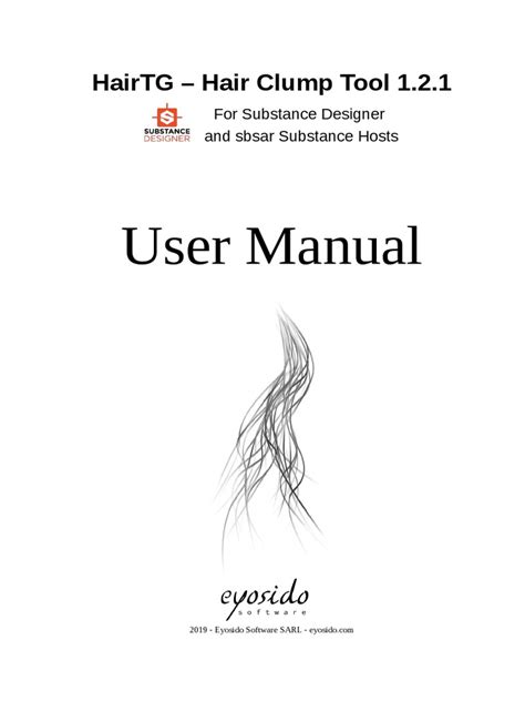 User Manual Hairtg Hair Clump Tool 1 2 1 Pdf Texture Mapping