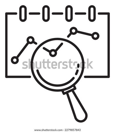 Project Management Magnifying Glass Graph Data Stock Vector Royalty Free 2279857843 Shutterstock