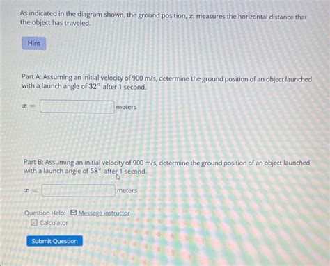 Solved If An Object Is Launched With An Initial Velocity Of Chegg
