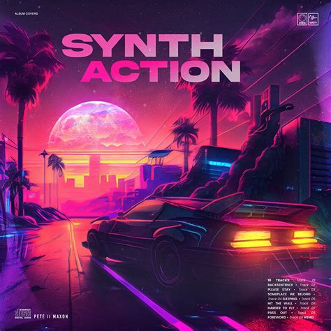 Synth Action Premade Cover Art Photoshop Psd
